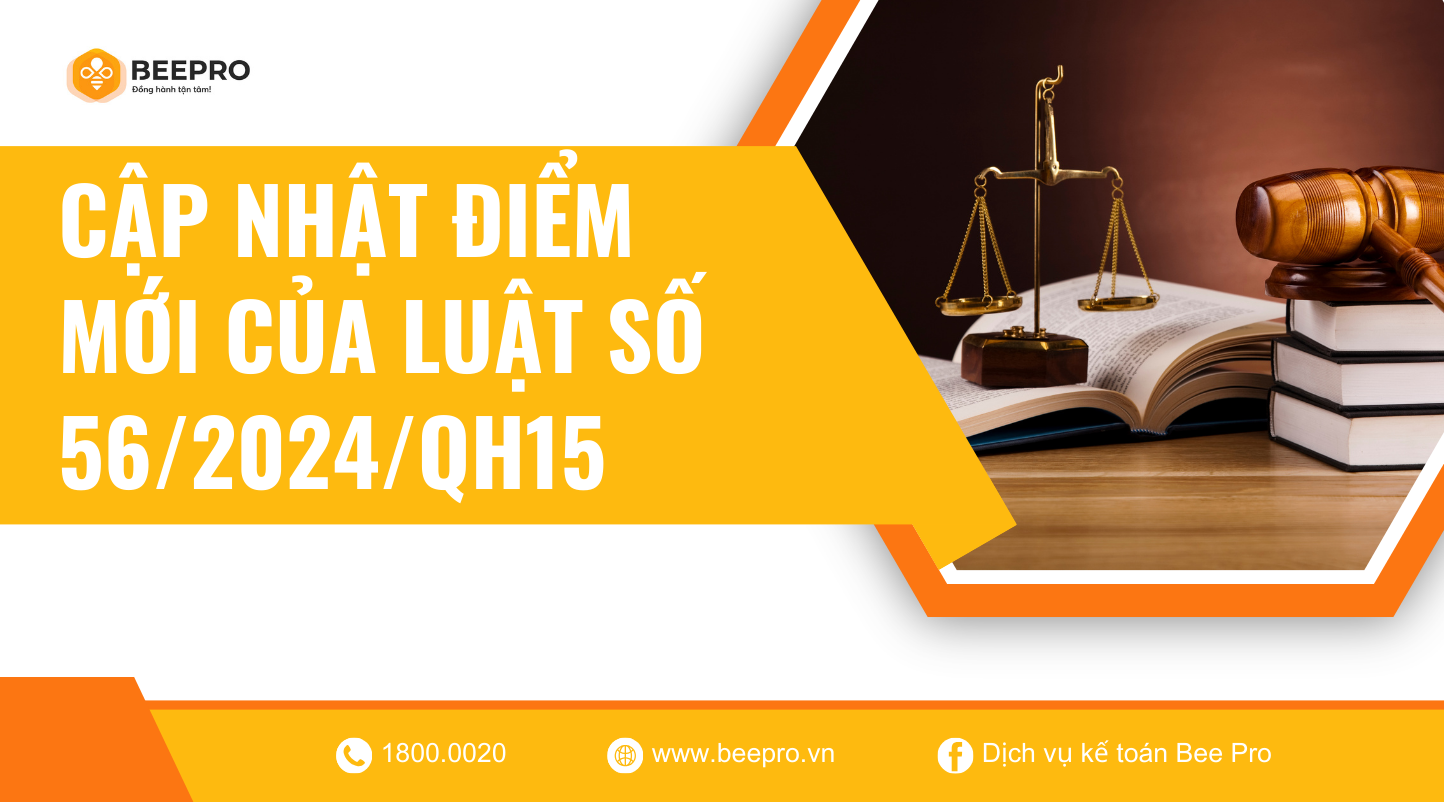 Cập nhật điểm mới của Luật số 56/2024/QH15 sửa đổi, bổ sung một số Luật